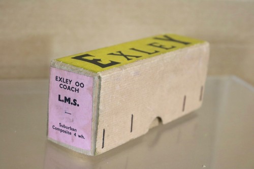 EXLEY OO GAUGE EMPTY BOX ONLY for LMS 4 WHEL SUBURBAN COMPOSITE COACH ...