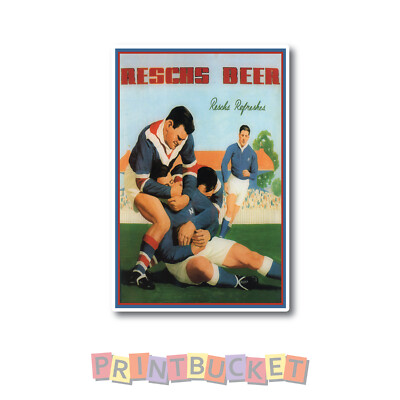 Resch's Easts vs Newtown Rugby sticker A4 quality water/fade proof ...