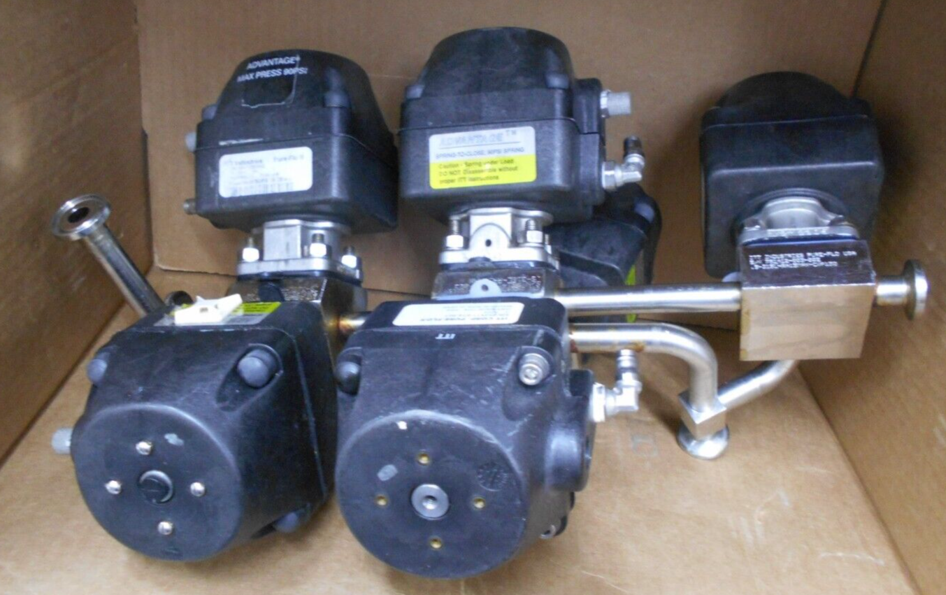 ITT Industries Manifold with (5) .5”- A206 ITT ½” Pneumatic Diaphragm ...