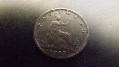 UK FARTHING 1865 GOOD VF | eBay Australia