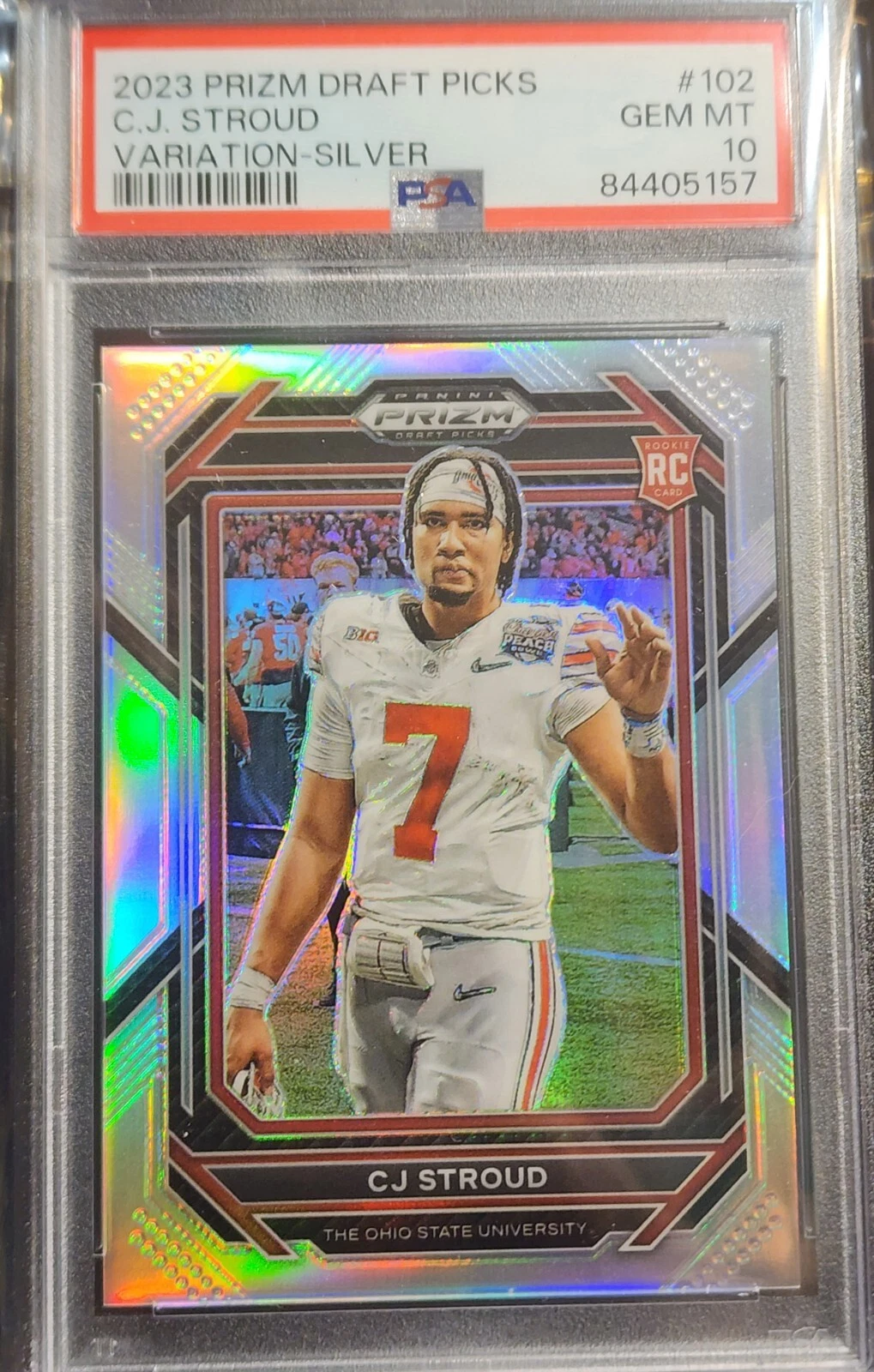 CJ Stroud 2023 Prizm Draft Picks #102 Variation - Silver Price Guide ...