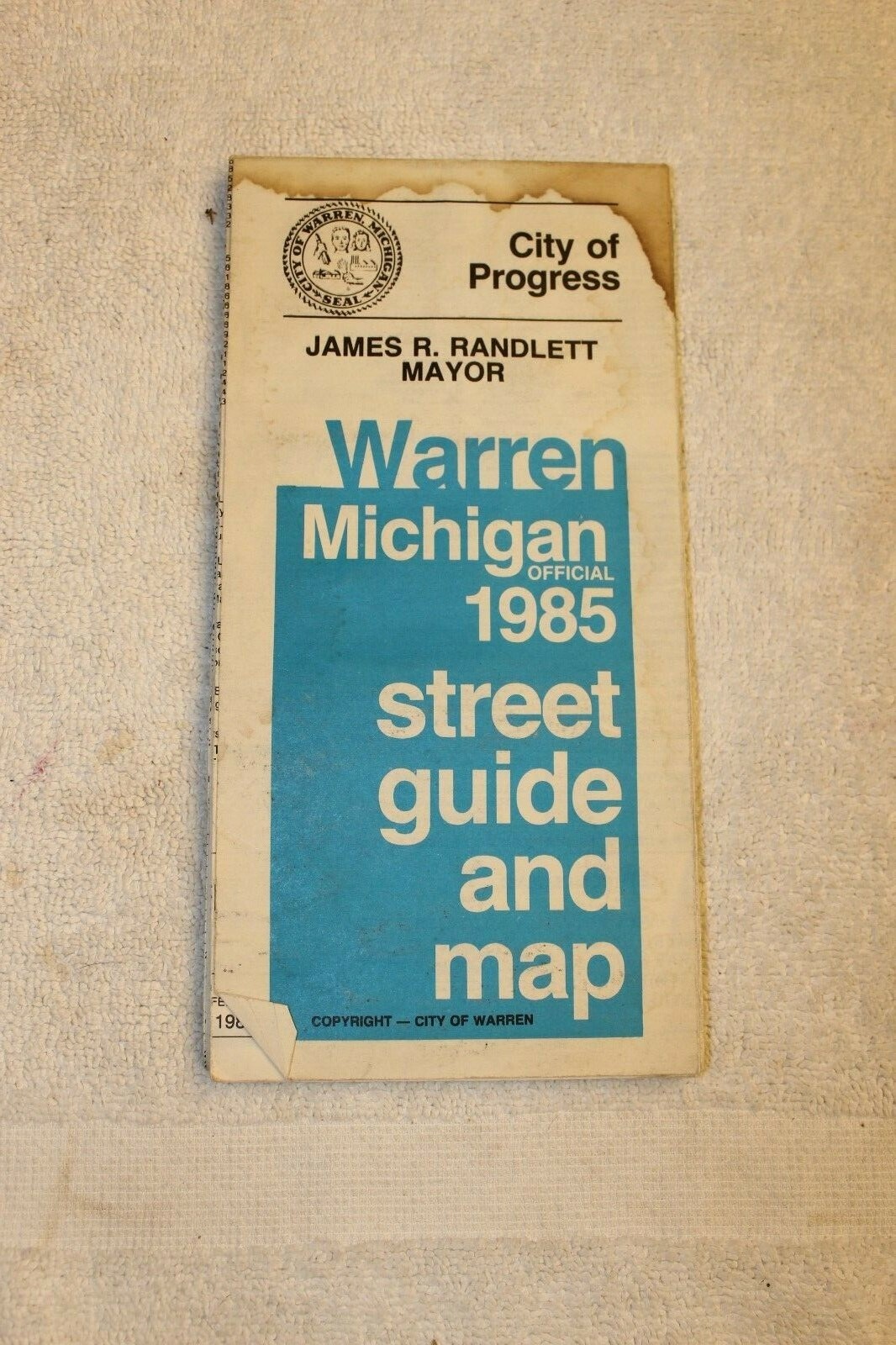 Vintage 1985 Warren Michigan Street Guide and Map Michigan | eBay