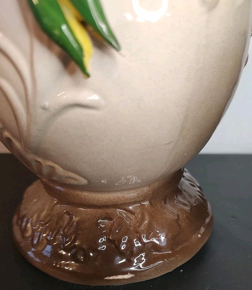 Vintage CAPODIMONTE Double Handle Footed Floral Rose Vase 16” Tall | eBay