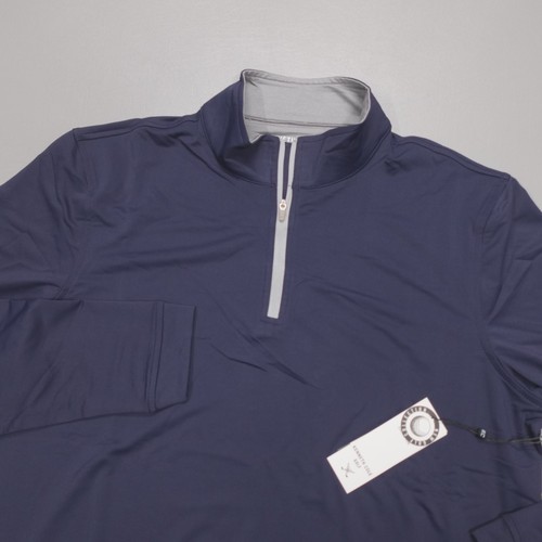 Kenneth Cole Golf 1/4 Zip Pullover Stretch Wicking Navy | eBay