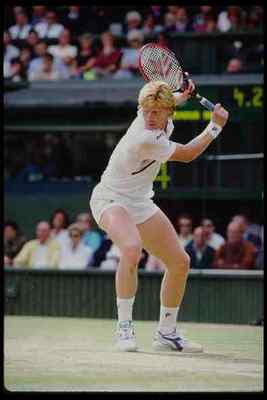 478023 Backhand At Wimbledon Becker A4 Photo Print | eBay