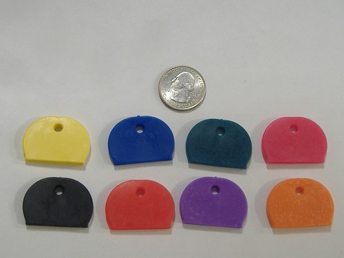 LOT OF 100 PIECE JUMBO COLORED KEY CAP IDENTIFIER DISPLAY KIT | eBay