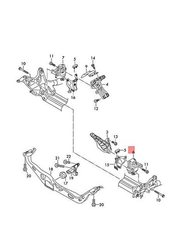 AUDI A6 AVANT S6 QUATTRO 4GC 4GD HYDRO-MOUNTING LEFT 4G0199381NE NO ...