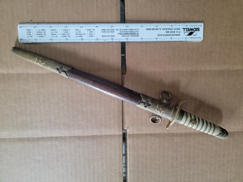 Imperial Japanese Navy M1883 Dagger. Shark skin sheath, ray skin hilt ...