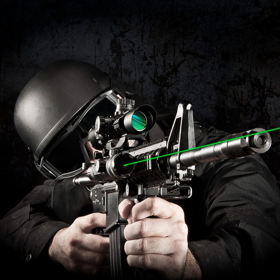 Barska 1-4x 28mm High Quality IR Red / Green Sniper SWAT Rifle Scope ...