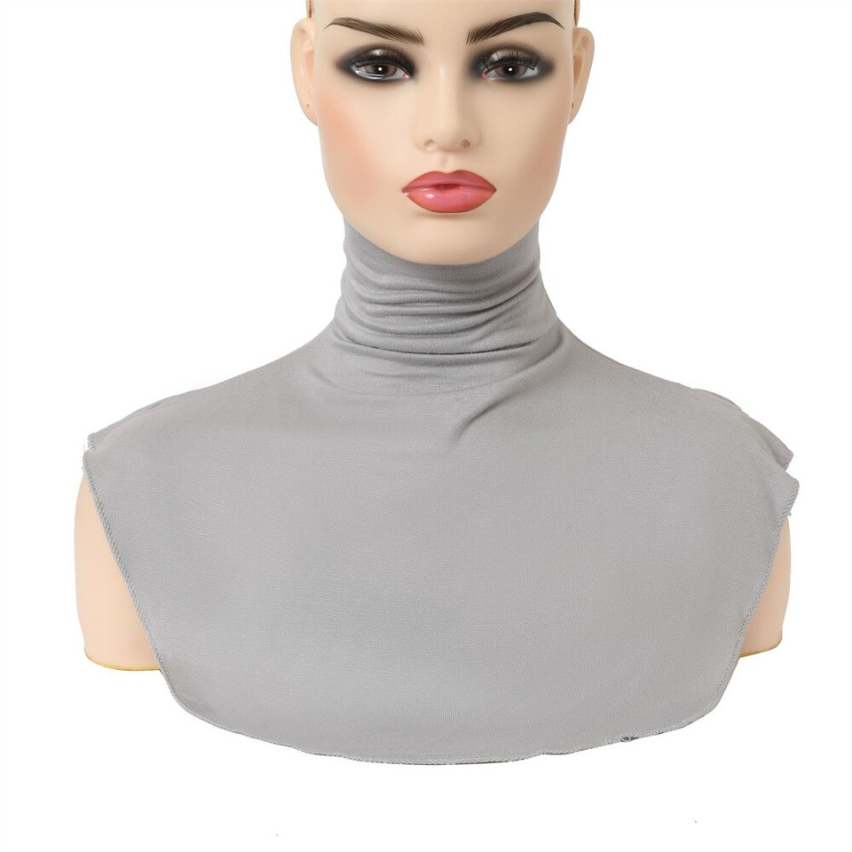 Islamic Neck Cover Fake Collar Women Muslim Full Cover Turtleneck Half ...