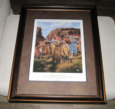 Rick Reeves "Reunion: The Journey Home" signed, framed & matted 21x27 ...