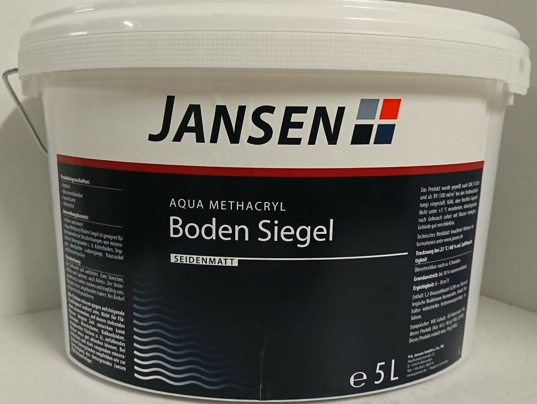 (16,00€/L) Jansen Aqua Methacryl Boden Siegel Beschichtung 750ml | eBay.de