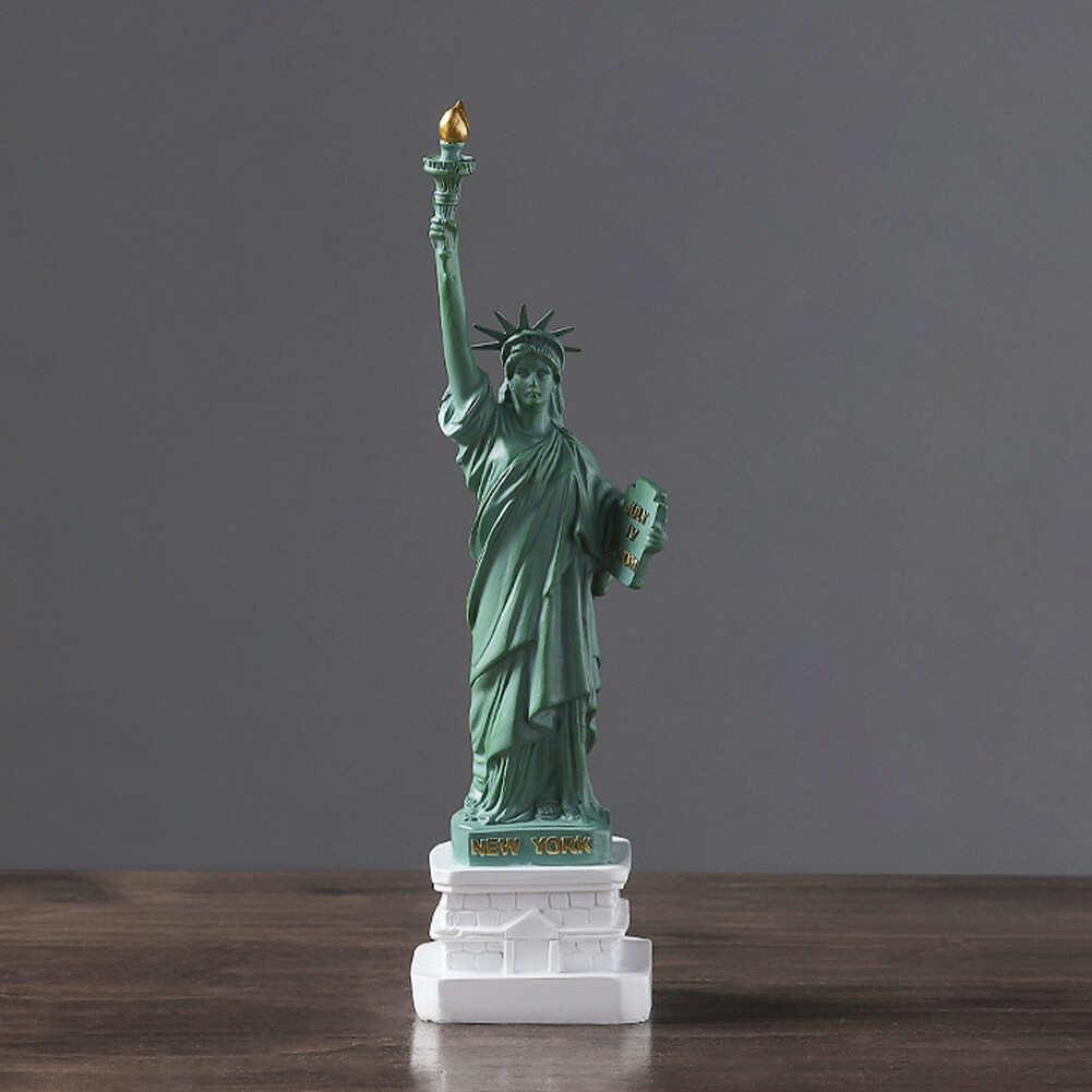 Home Decor Desktop Landmark Statue Of Inspirational New York Resin ...