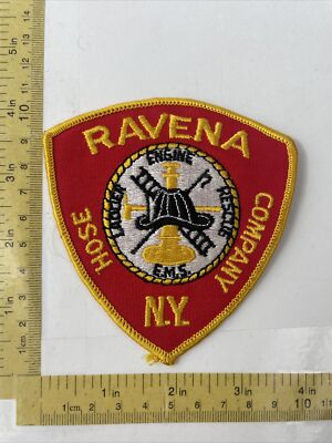 Vintage Patch Ravena Hose Company NY EMS Ladder Rescue Engine Free US ...