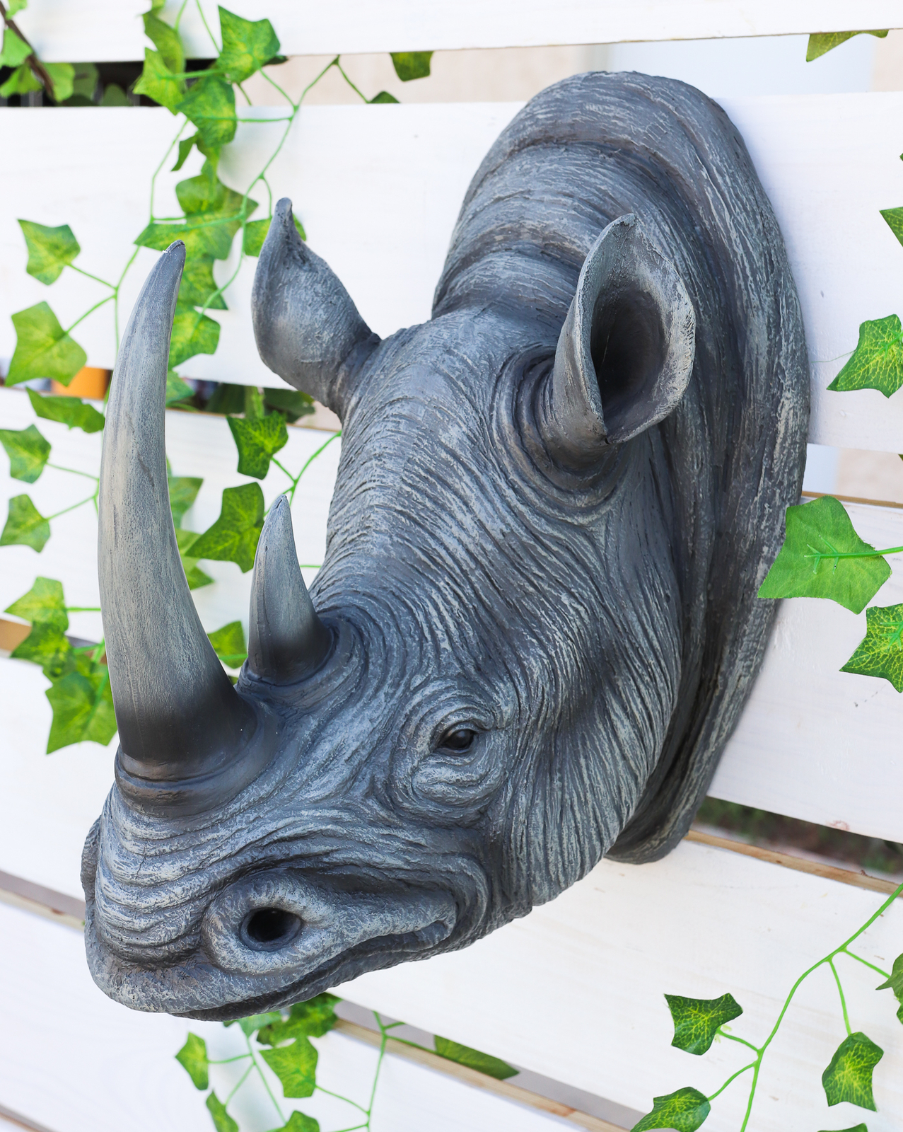 Safari Black Rhino Wall Plaque 14.5"H Taxidermy Rhinoceros Wall Decor ...