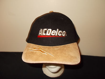 VTG-1990s AC Delco Batteries leather suede brim strapback hat sku29 | eBay