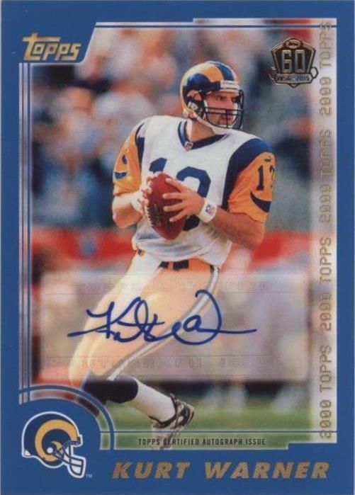 2015 Topps 60th Anniversary Retired Autograph - Kurt Warner #T60RA-KWA ...