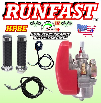2-stroke 48cc/49cc/66cc/80cc/100cc motorized bike Throttle/Carburetor ...