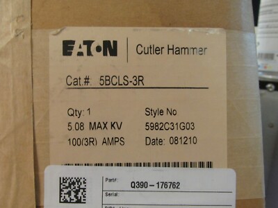 NIB. Eaton Current Limiting Fuse 100A, Cat# 5BCLS-3R .. TE-02 | eBay