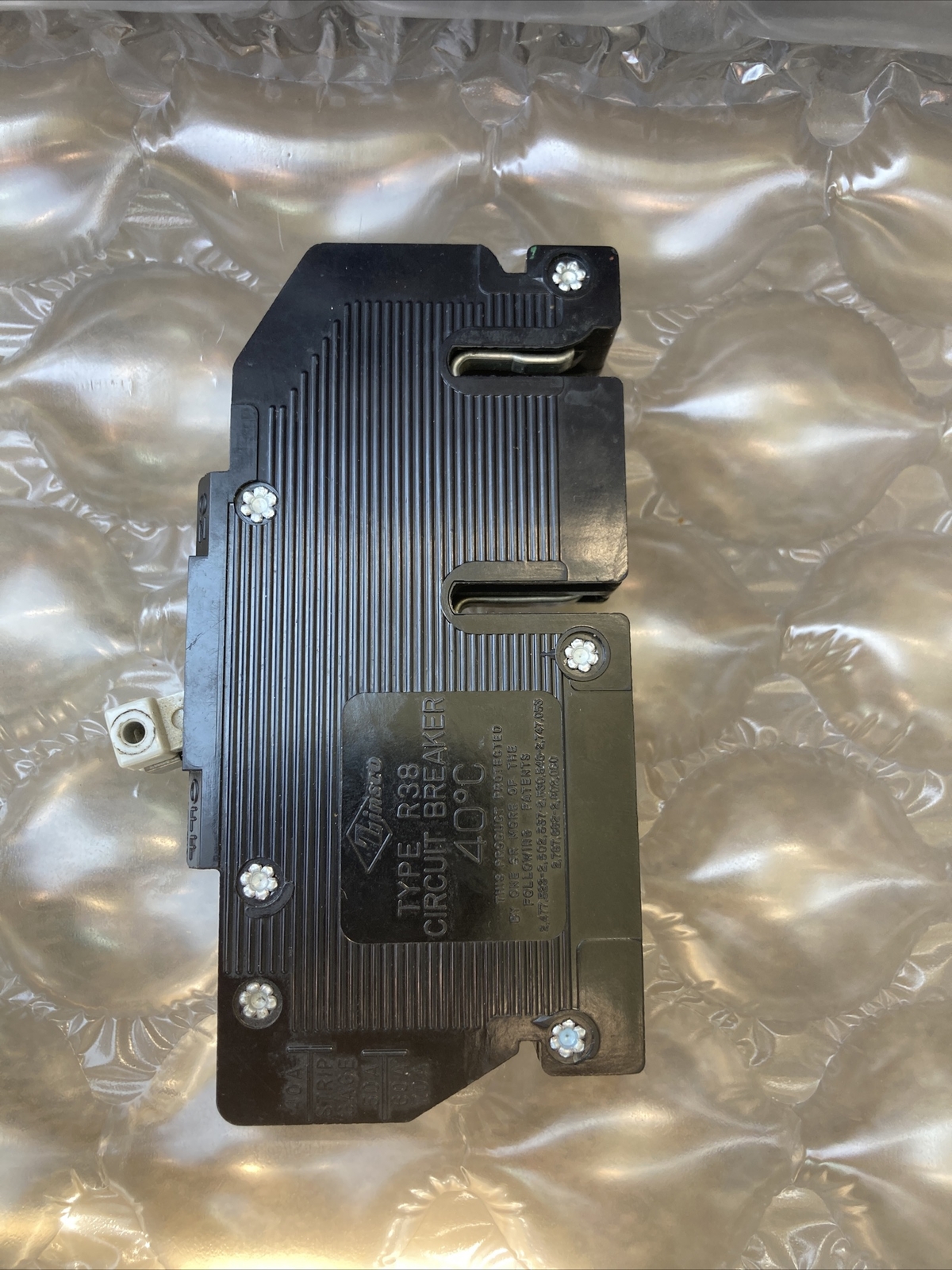 Zinsco Twin R3840 RC38 40 2p 40a/40a Circuit Breaker Used warranty w ...