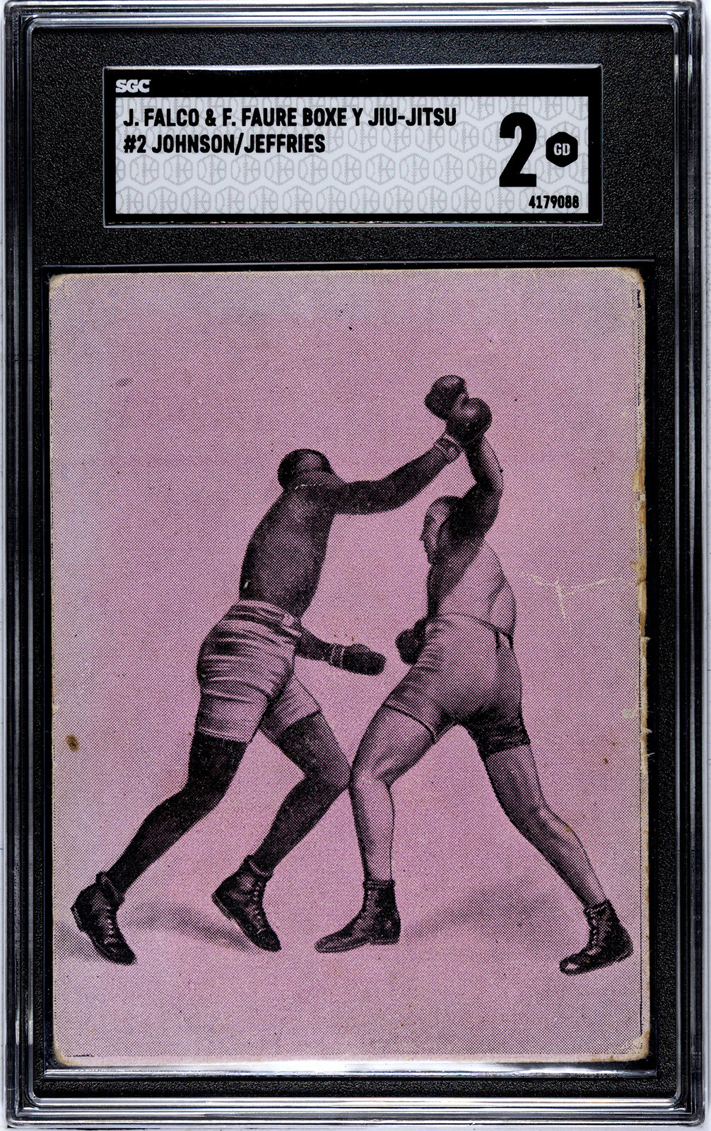 1923 Jack Johnson Boxing BOXE #2 Falco Faure Card SGC 2 Highest ULTRA ...