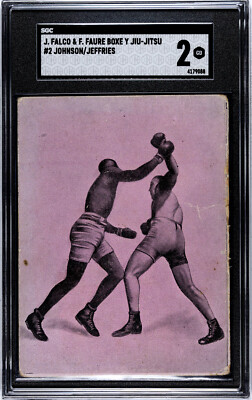 1923 Jack Johnson Boxing BOXE #2 Falco Faure Card SGC 2 Highest ULTRA ...