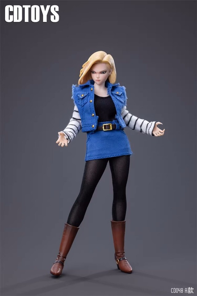 Cdtoys cd048A 1/12 Android 18 Female Head Sculpt &Clothing Suit Fit 6 ...