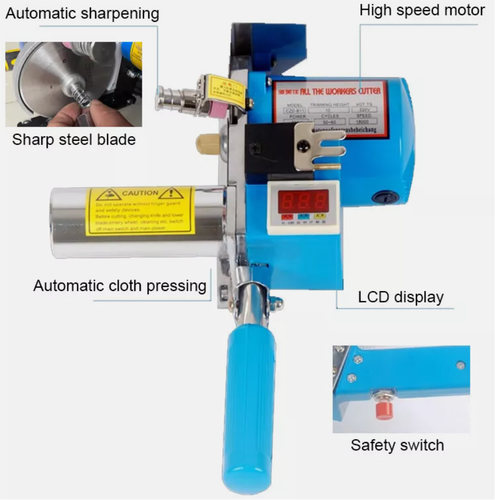 220V Fabric Cutting Machine Cloth End Cutter Tracker LCD Auto ...