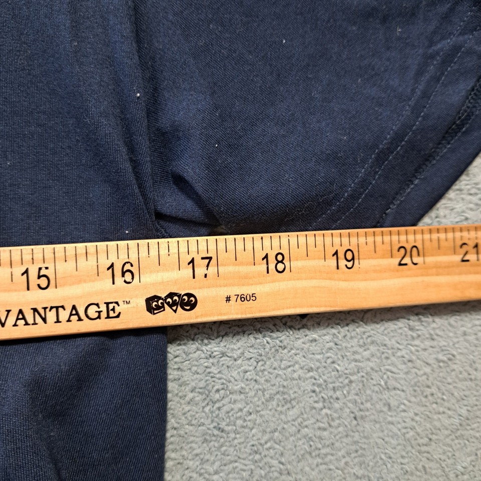 Nike Dri-Fit Men's Fitness T-Shirt Size Medium Blue Logo Crew Neck ...