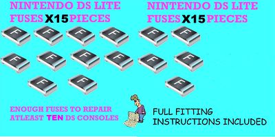 NINTENDO DS & DS LITE REPAIR FUSES X15 SPARES FAULTY | eBay