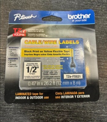 Flexible Cable Wire Tape TZ P-Touch Labelers For Brother Tze-FX631 | eBay
