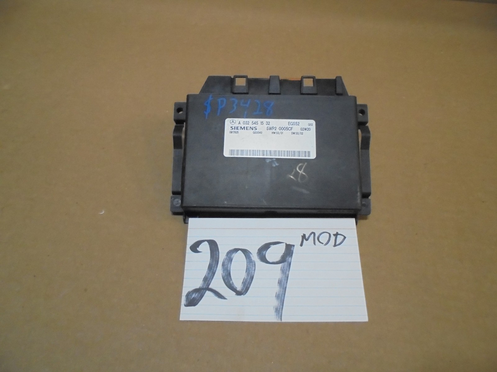 2003 SL500 ( A 032 545 15 32 ) Transmission Control Module Computer ...