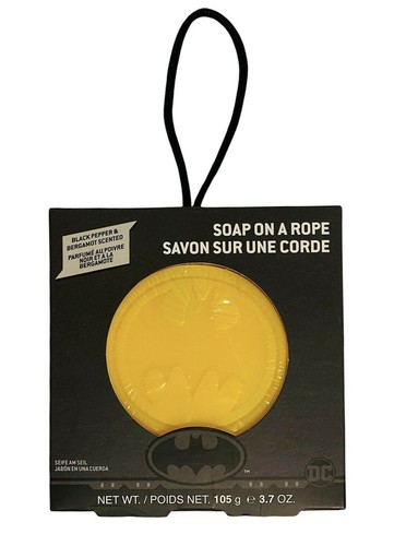 Batman DC Soap on a Rope Black Pepper Bergamont Yellow 105g Boxed Gift ...