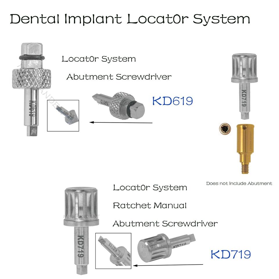 Implant Locator Overdenture Abutment Driver Torque Wrench Hand ...