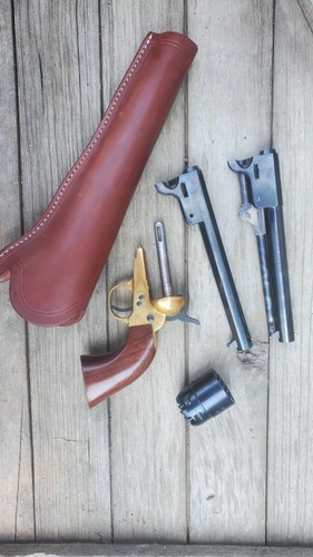 Pietta 1851/Reb Revolver parts lot, cylinder Confederate barrel ...