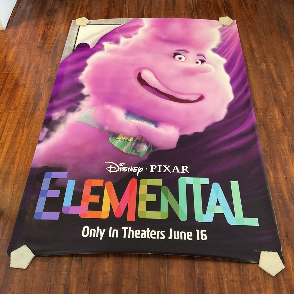 ELEMENTAL *Gale Cumulus Disney Pixar Original D/S Bus Stop Movie Poster ...