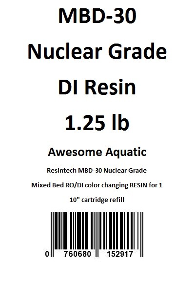 DI Resin MBD-30 Resintech Color changing Deionizing Mix Bed 1.25 lb RO/DI | eBay