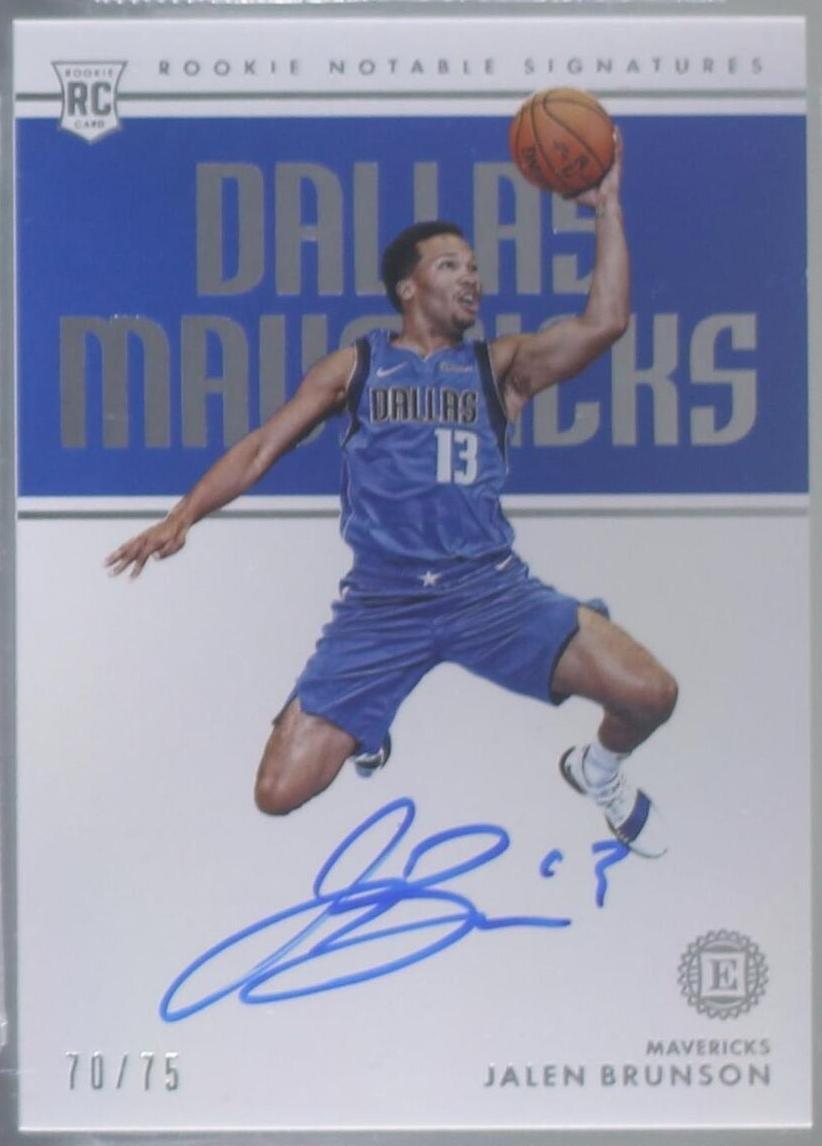 2018-19 Panini Encased - Rookie Notable Signatures Jalen Brunson #165 / ...