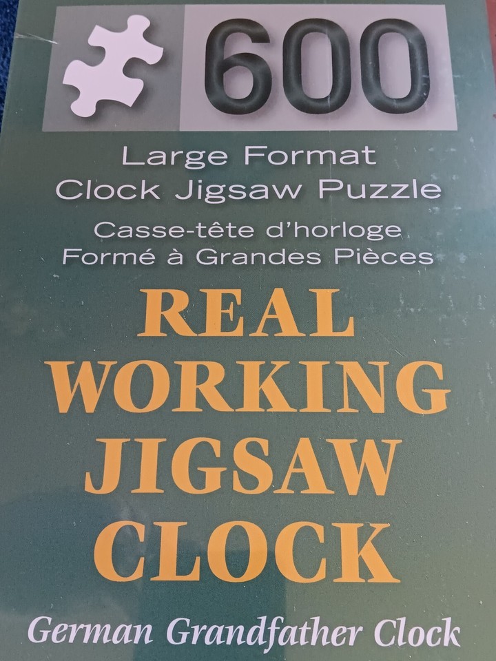 NEW Real Working Jigsaw German Grandfather Clock 600 Large Pce Bits ...