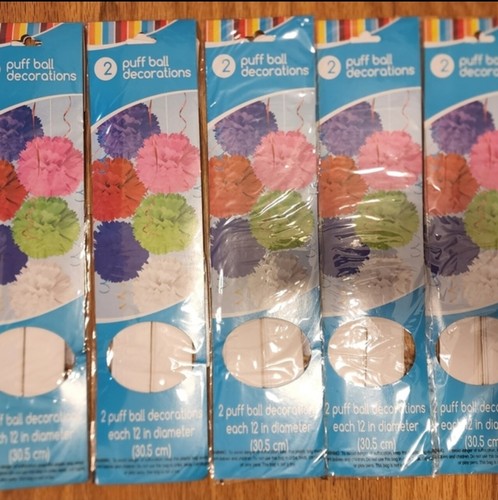 Puff Ball Tissue Decorations (5 packs) | eBay