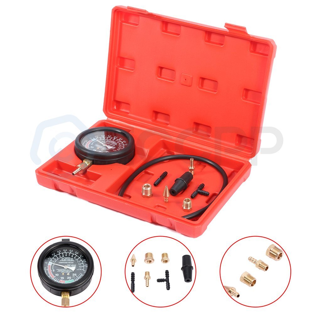 ECCPP Carburetor Carb Valve Fuel Pump Pressure & Vacuum Tester Gauge ...
