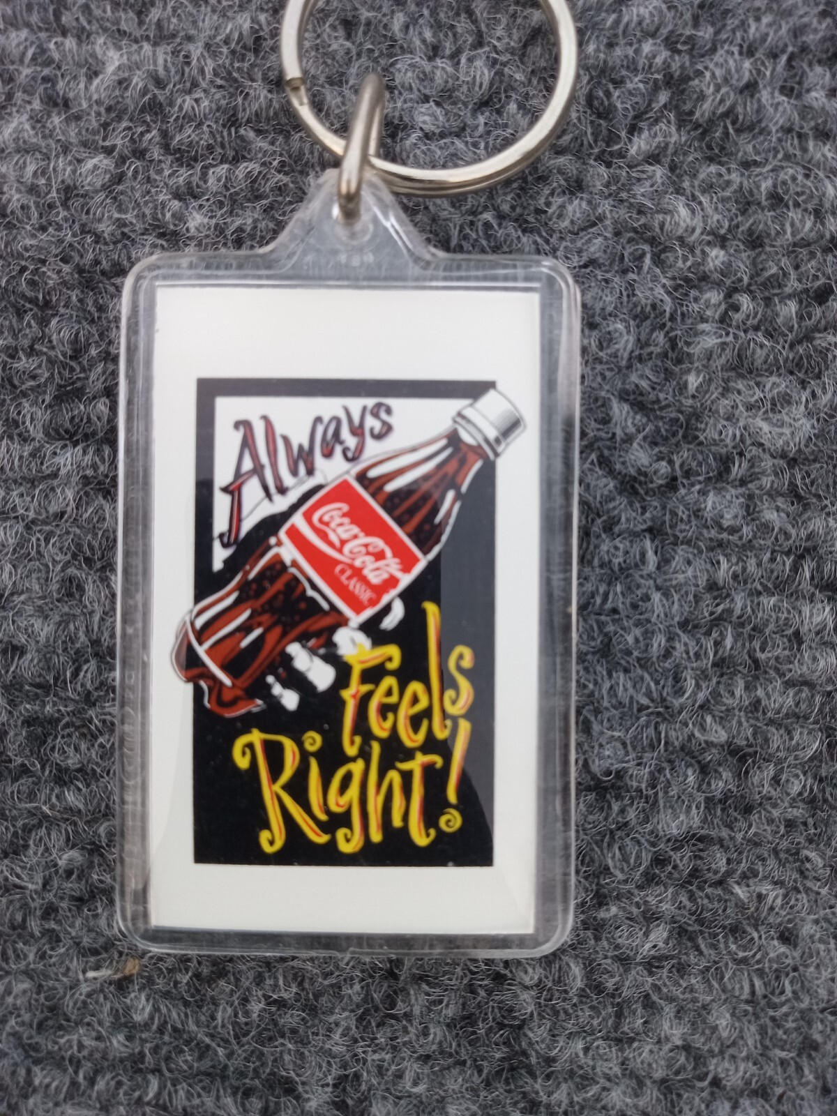 Coke Coca Cola Key chain Always Feels Right NICE 2 Sided ! ring 6 | eBay