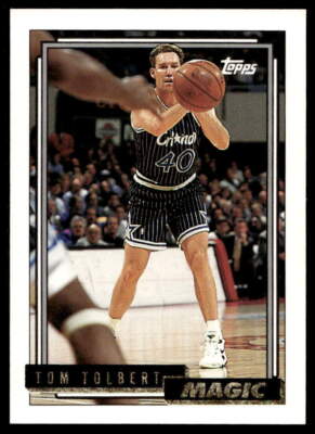 1992 Topps Gold #356 Tom Tolbert Orlando Magic | eBay