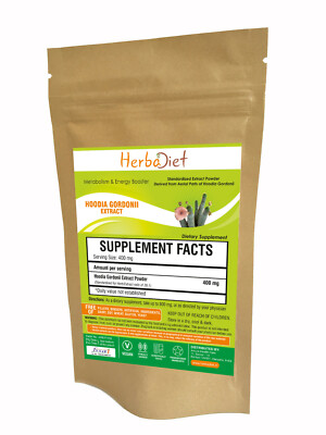 Hoodia Gordonii Extract Powder PURE Boosts Energy Levels Appetite ...