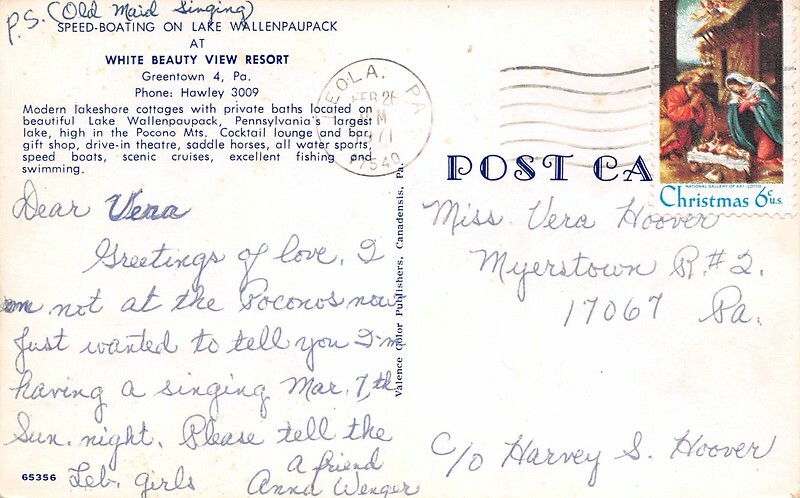 White Beauty View Resort Germantown Speed Boating Lake Wallenpaupack | eBay