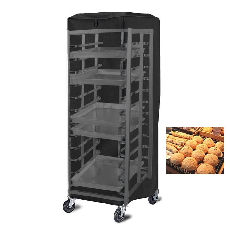 Bread Rack Cover 420D Coated With Silver Zipper Seal Design Ventilation ...