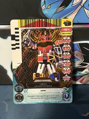 2013 Power Rangers Action Card Game S1 Rise of Heroes Dino Megazord Not ...