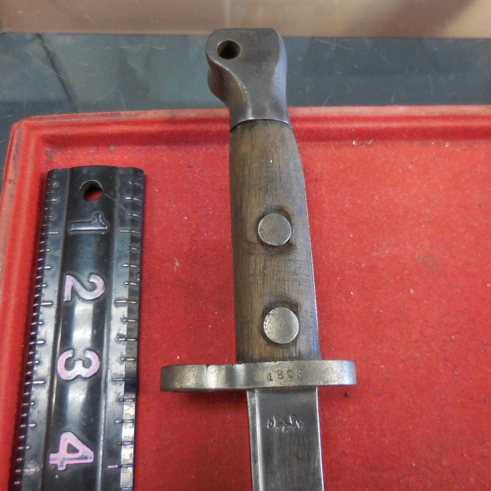 Alex Coppel Solingen Dutch 1895 Mannlicher Bayonet— 7583 Leather ...