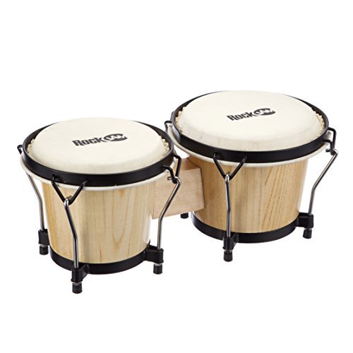Bongo Drum Set 7 and 8 Inch Tunable Percusion Instruments w/ Bag and ...