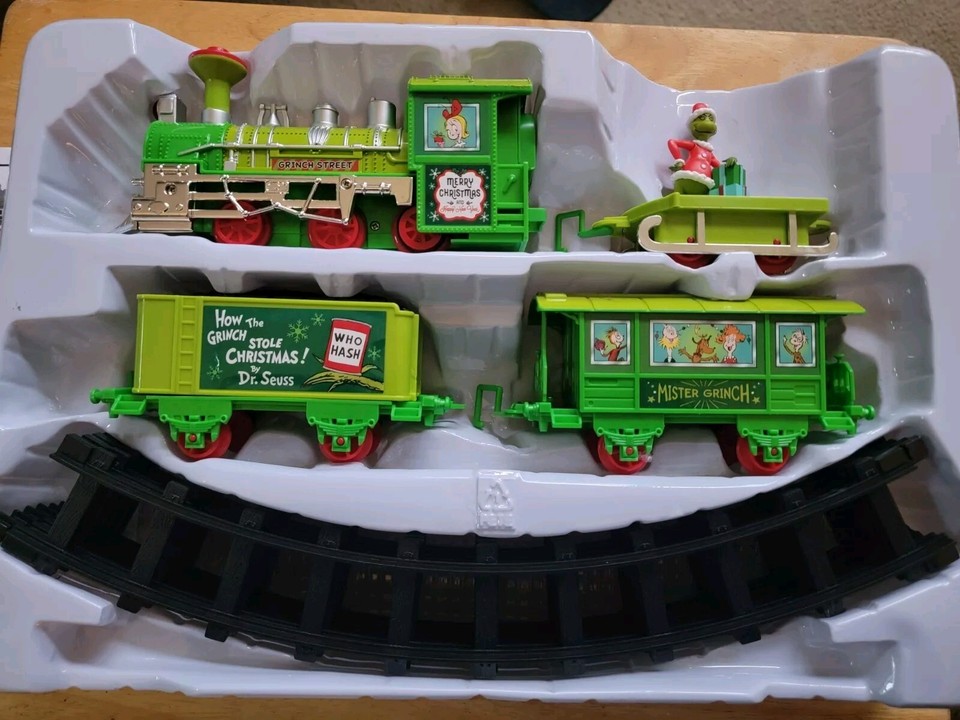 🎄 The GRINCH Express Ready to Play Train🚂 Set Christmas Holiday 12pc Dr ...